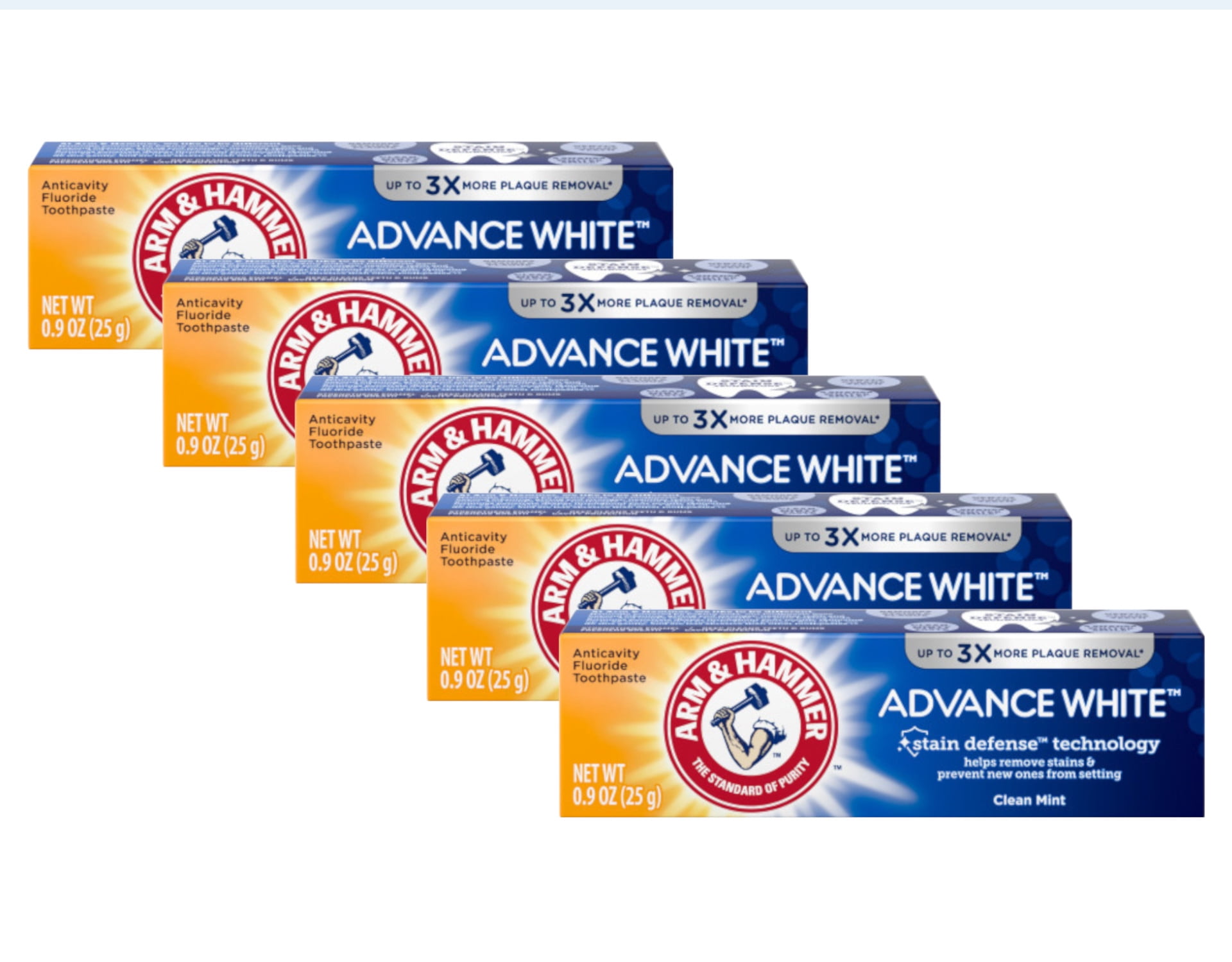 Arm & Hammer Advance Toothpaste (0.9oz) - Stain Defense, Whitening ...