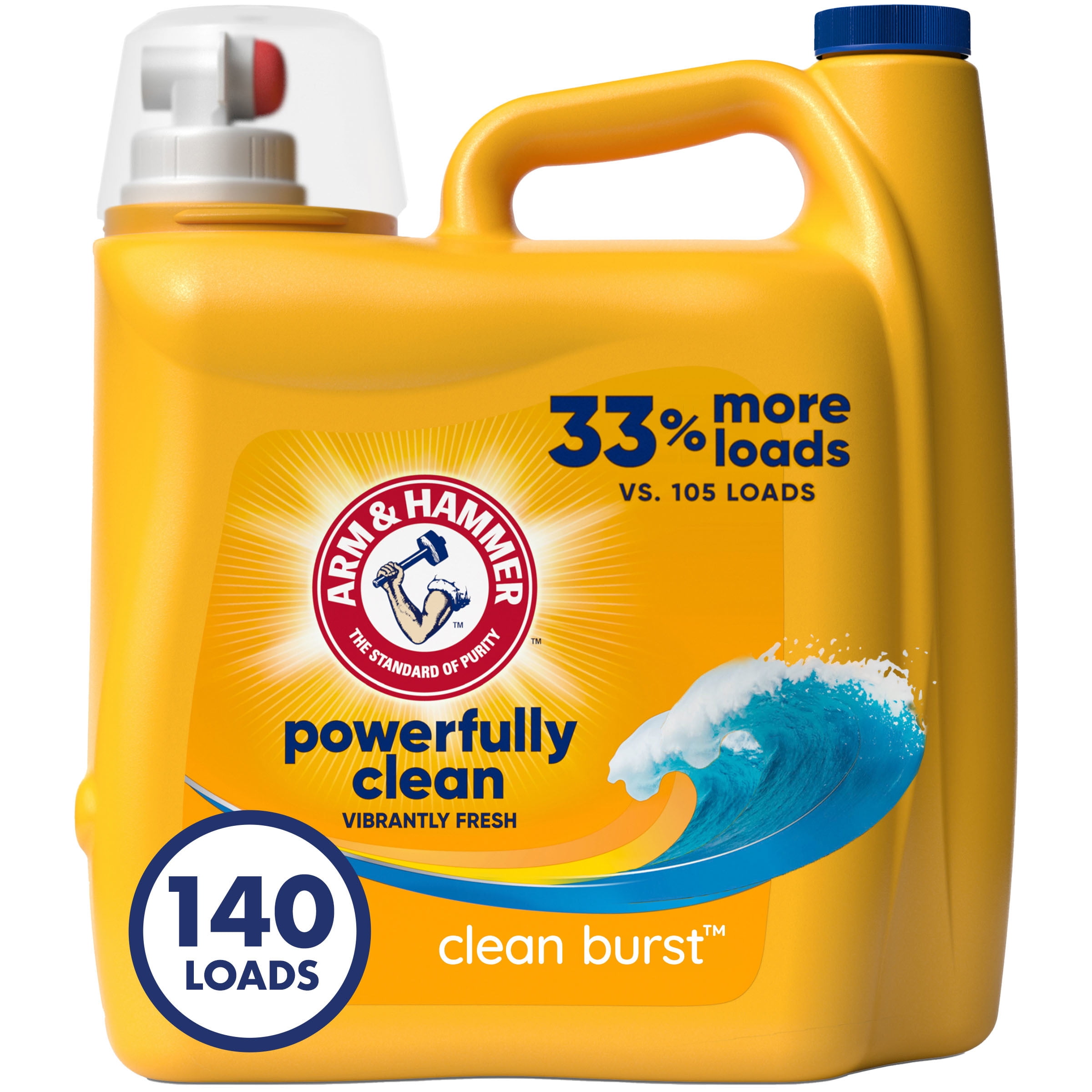 ARM & HAMMER, Clean Burst Fresh- Odor Control, Liquid Laundry Detergent ...
