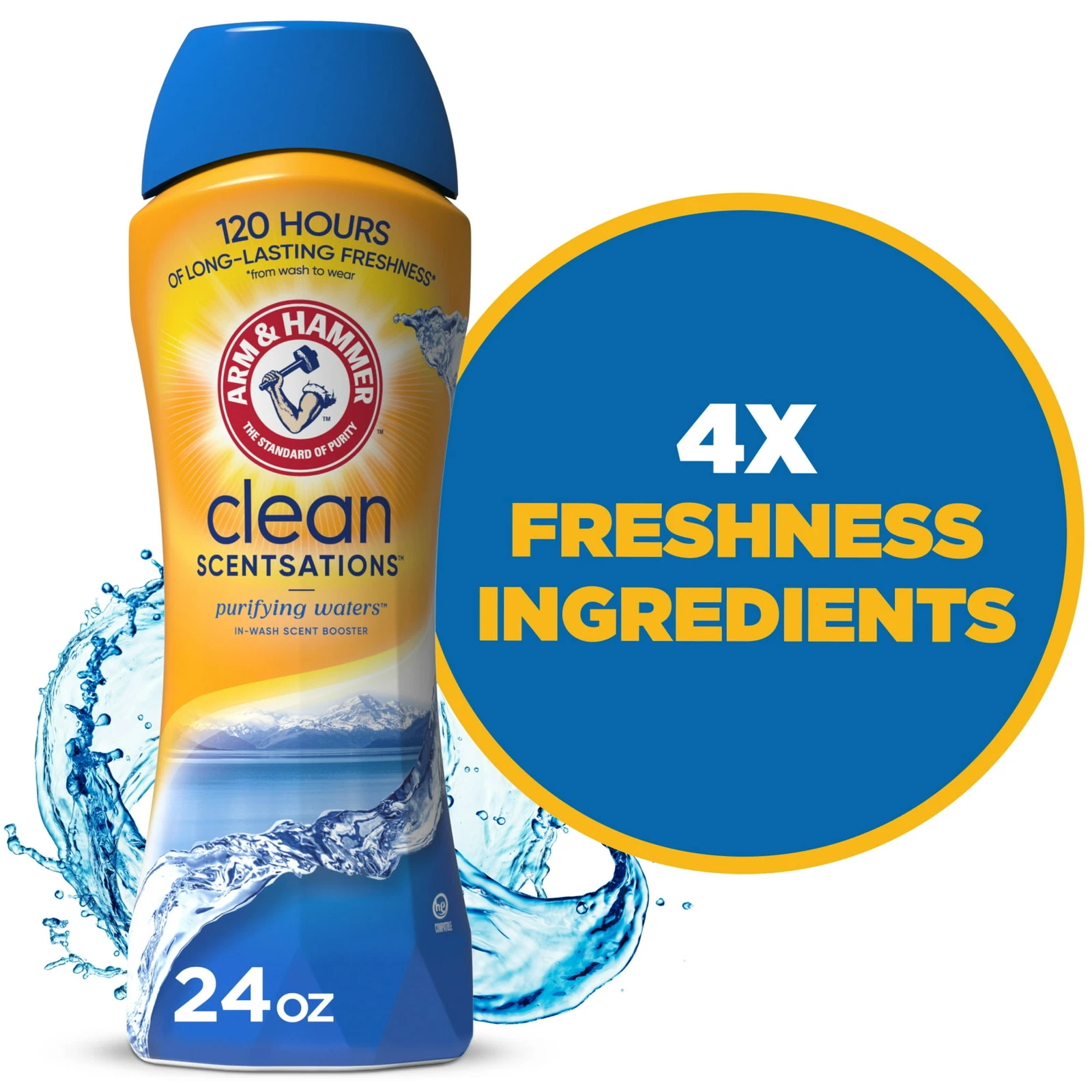 Arm & Hammer Clean Scentsations In-Wash Scent Booster Waters Scent 24 ...