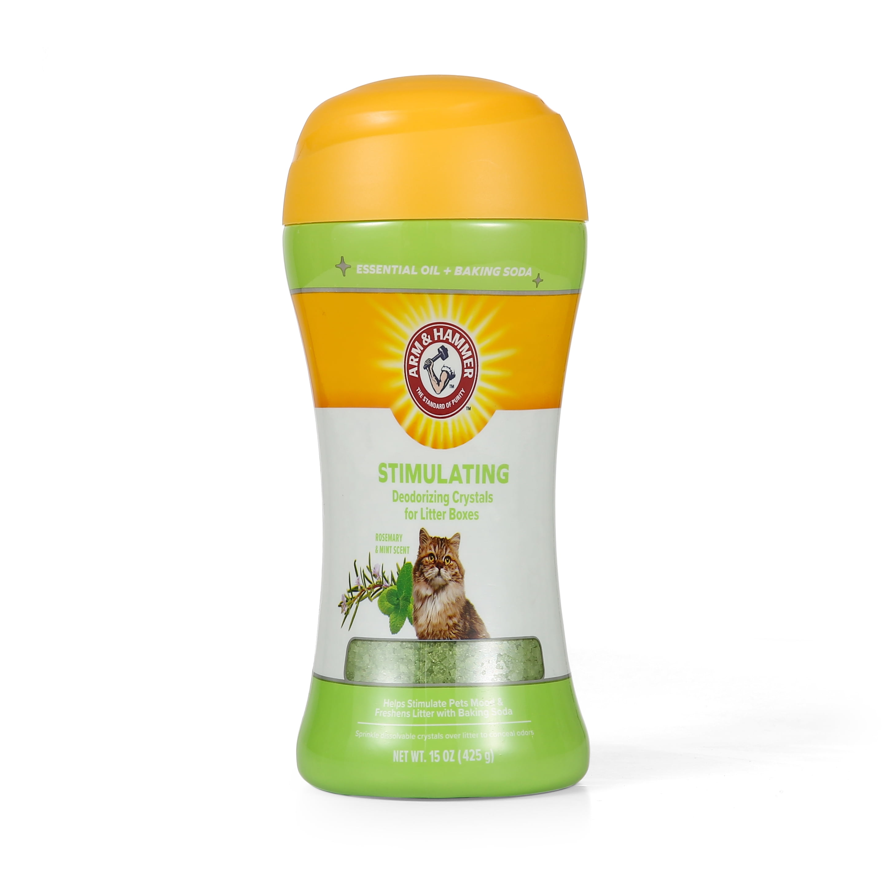 Arm & Hammer Deodorizing Cat Litter Crystals, Rosemary & Mint Scent 15 ...