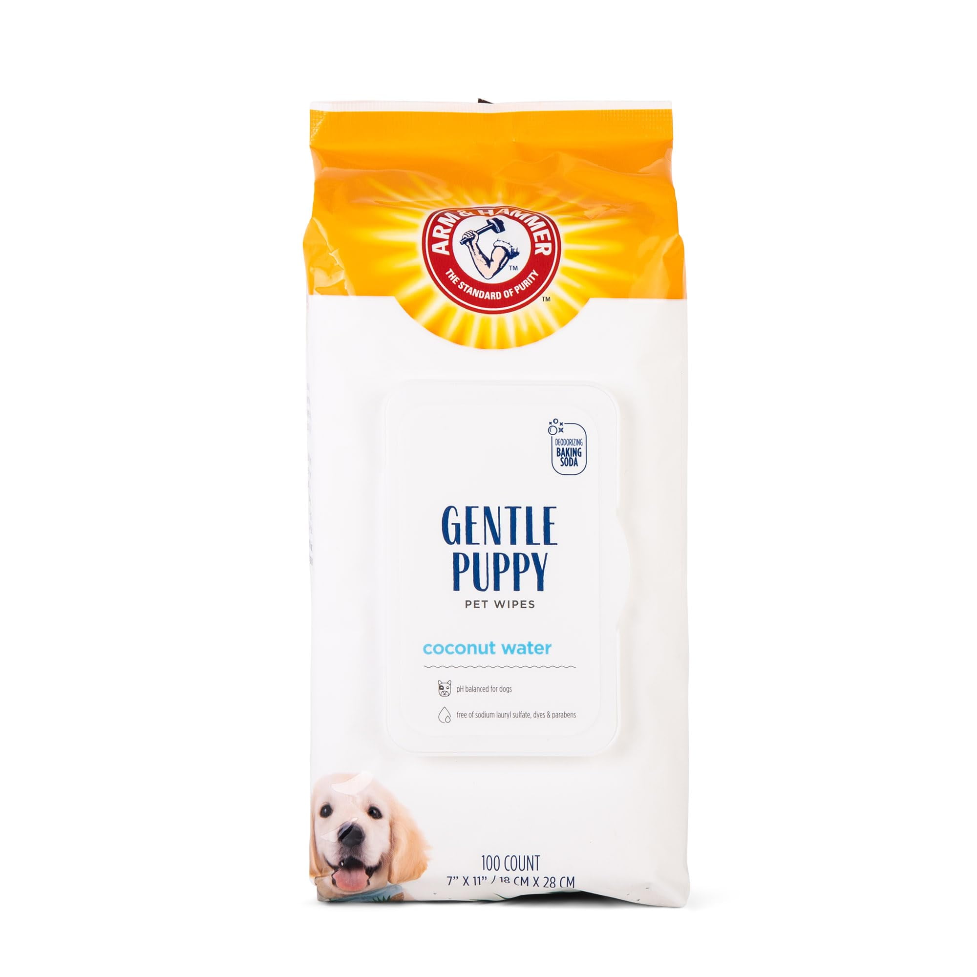 Arm & Hammer Dog DMF15 Grooming Wipes - Natural Deodorizing Coconut ...