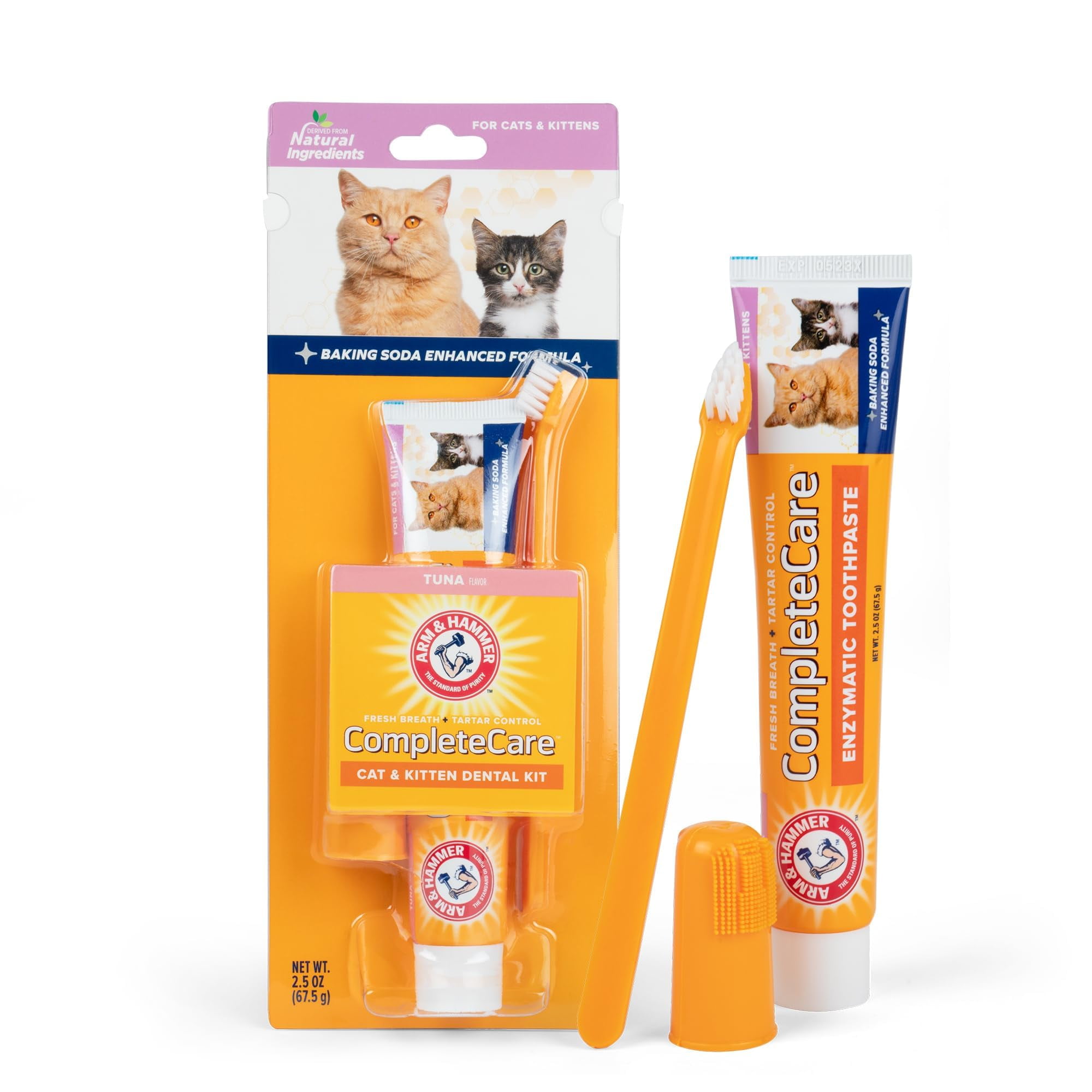 Arm & Hammer FEV6 for Pets Complete Care Cat & Kitten Dental Kit ...