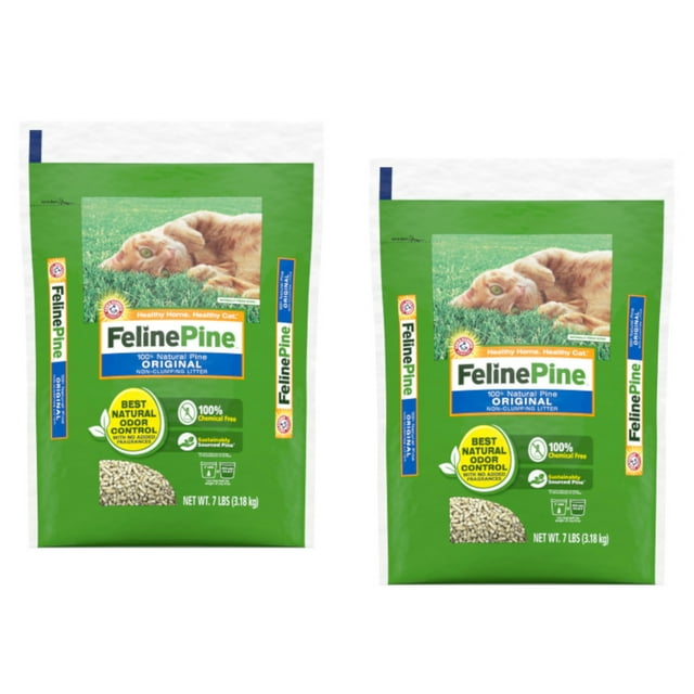 Arm & Hammer Feline Pine 100% Natural Original Non-Clumping Cat Litter ...