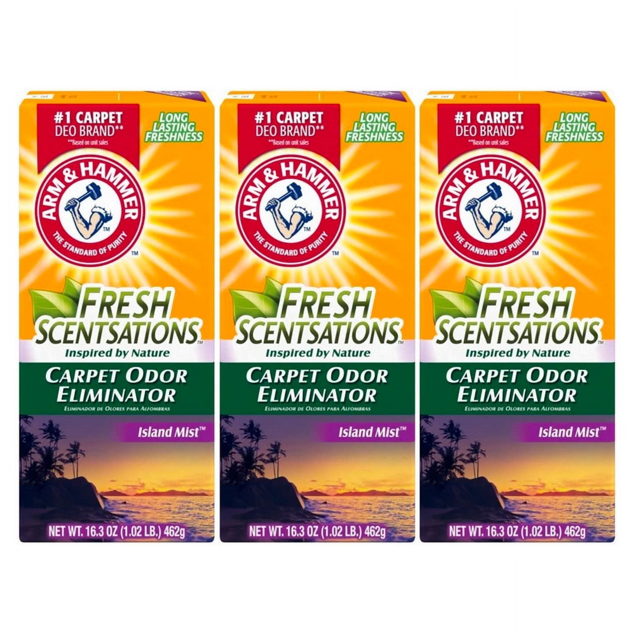 ARM & HAMMER Fresh Sensations Island Mist Carpet Odor Eliminator, 16.3 ...