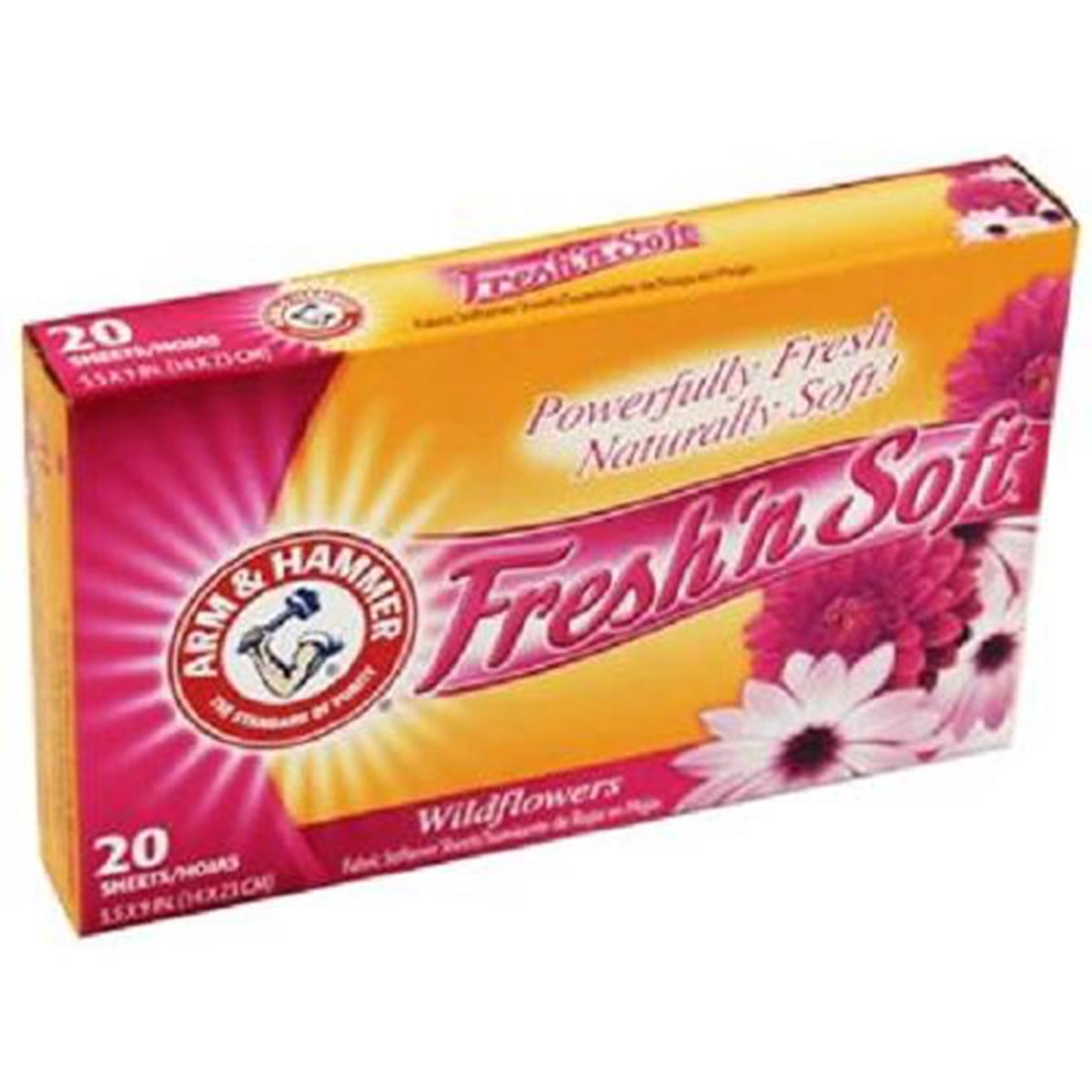 Arm&Hammer Fresh'nSoft , Wild Flowers Fabric Softener, 20 sheets ...