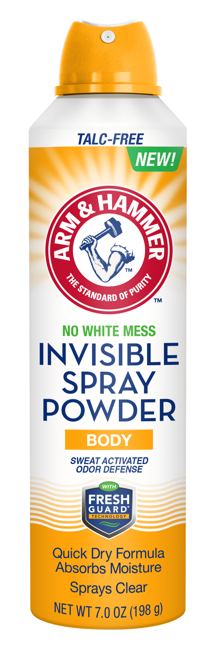 Arm & Hammer Invisible Odor Defense Body Powder Spray, 7 oz - Walmart ...