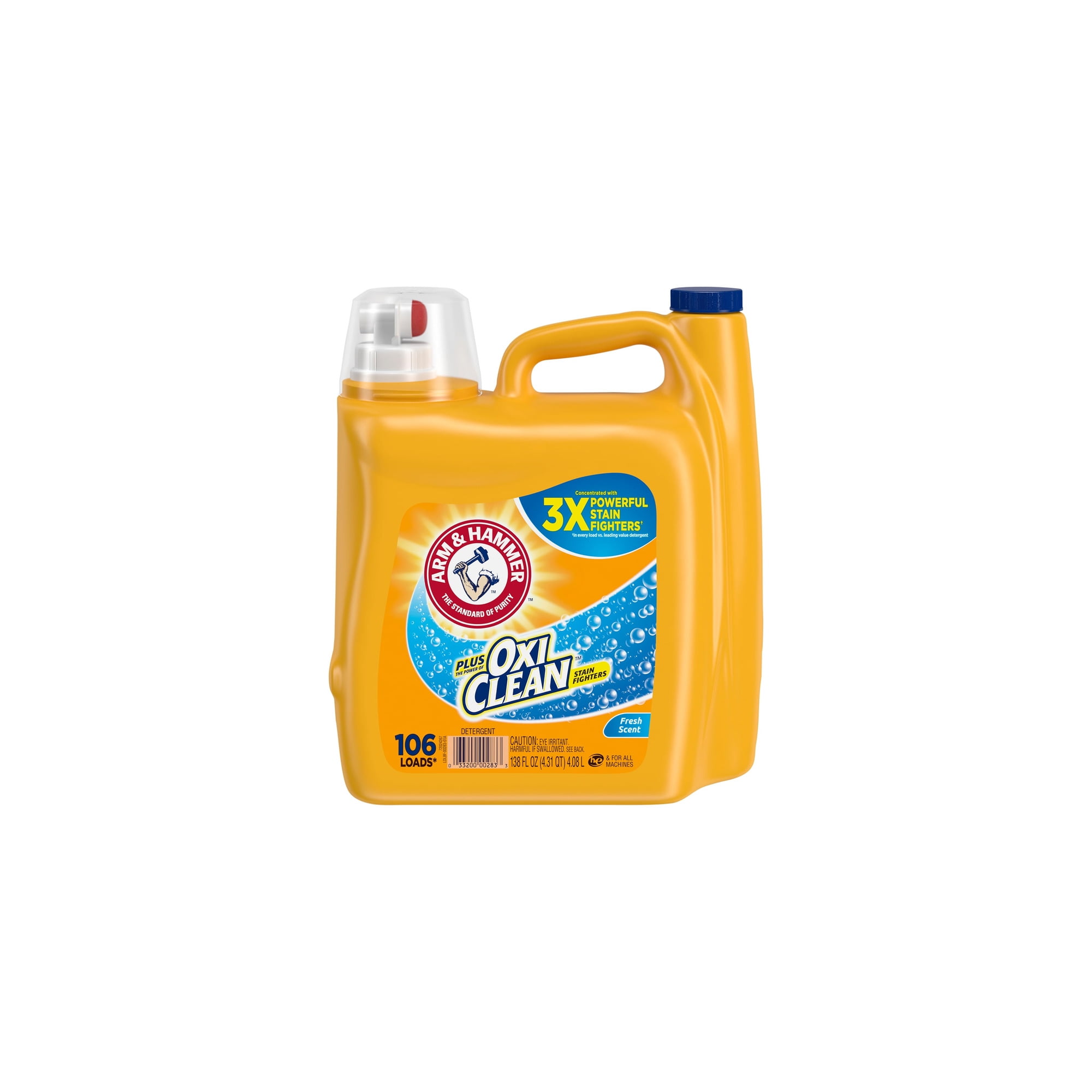 Arm & Hammer Liquid Detergent Oxi Clean Fresh Scent 138 fl oz (Pack of ...