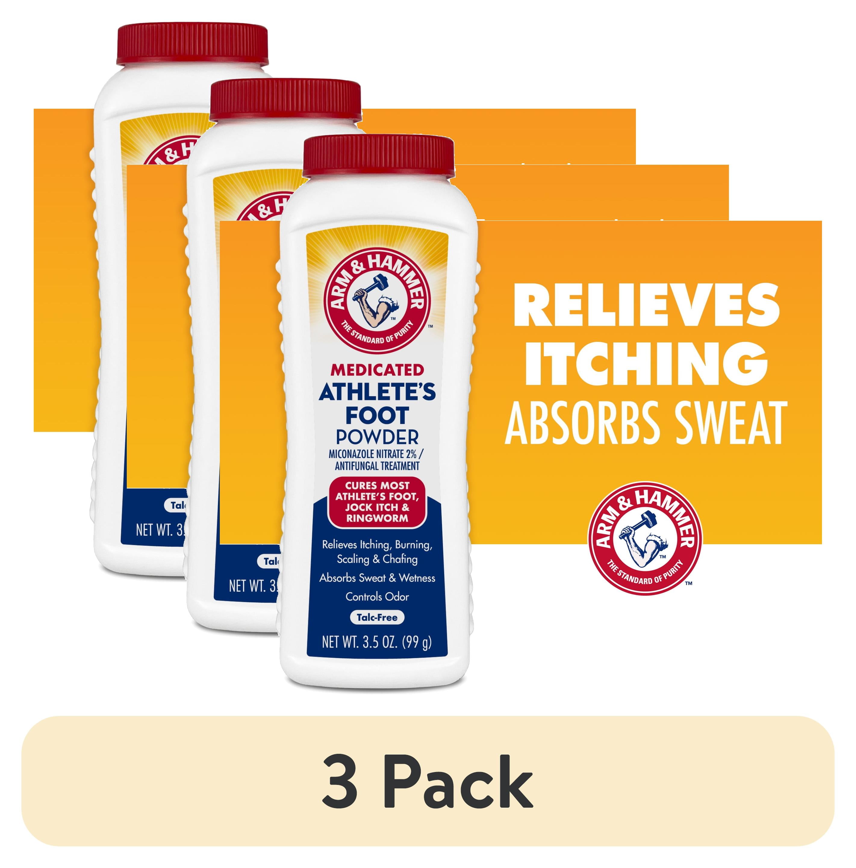 (3 pack) Arm & Hammer Medicated Athletes Foot Powder 3.5 oz - 1 Count ...