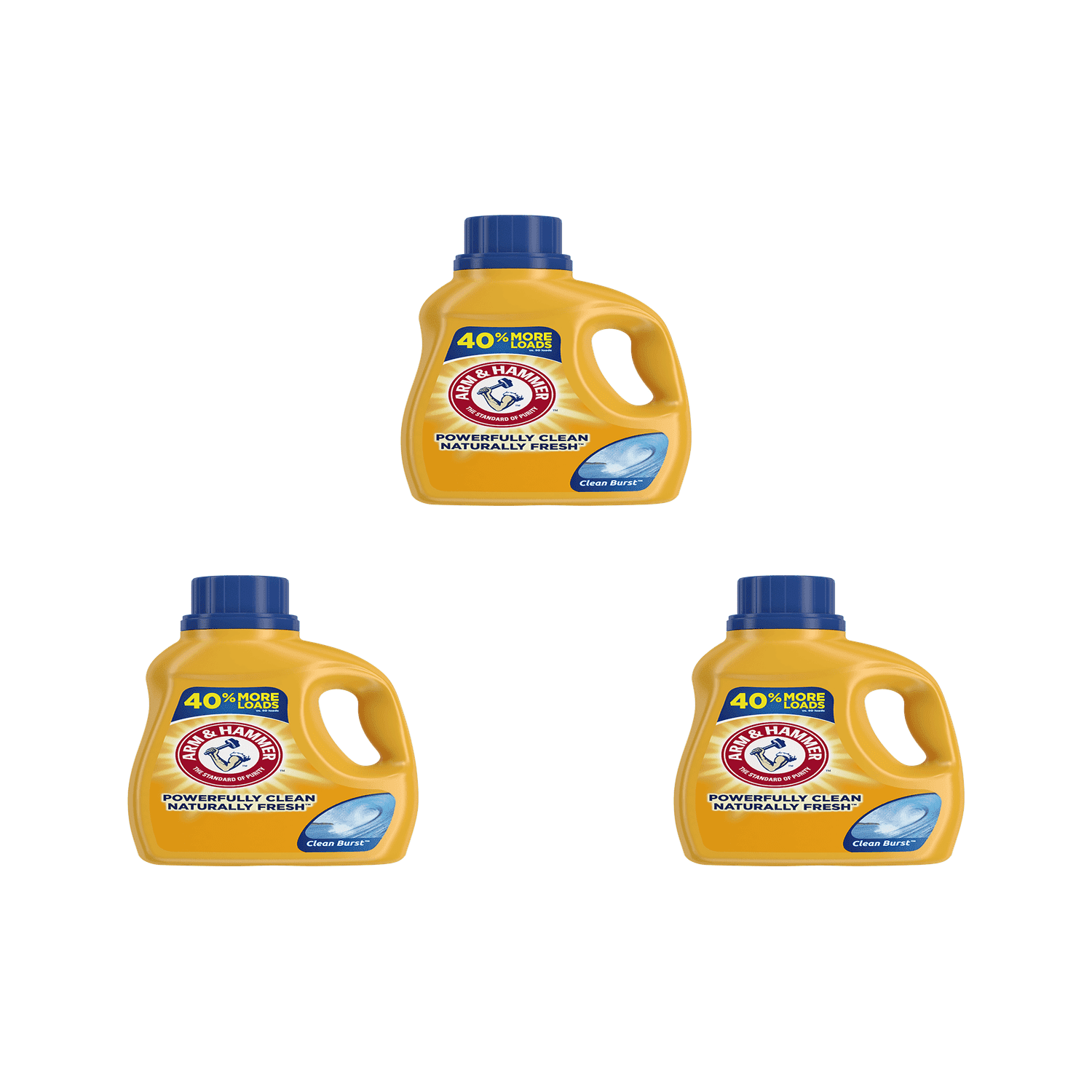 Arm & Hammer Naturally Fresh Liquid Laundry Detergent 33 fl oz × 3 Pack ...