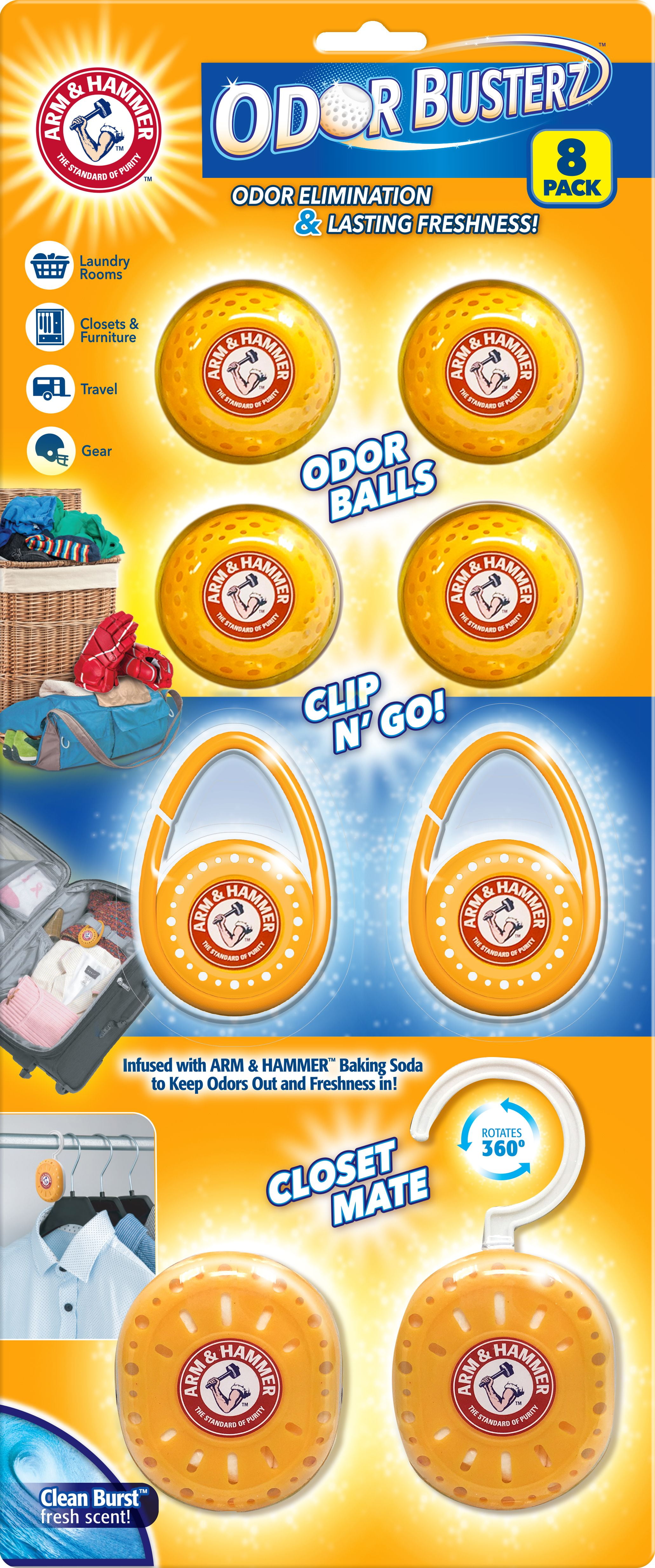 Arm & Hammer Odor Busterz - 8 Pack Odor Eliminator & Air Freshener ...