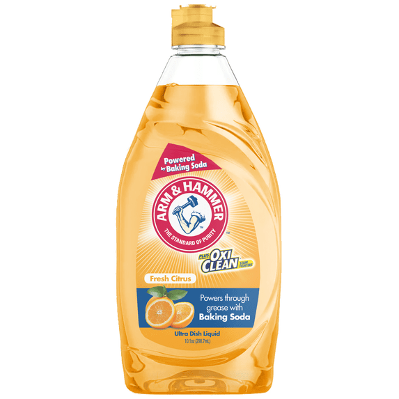 Arm & Hammer +OxiClean Ultra Dish Liquid Soap 64 oz - Fresh Citrus ...