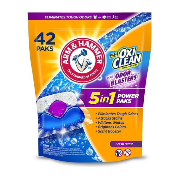 Arm & Hammer Oxiclean with Odor Blasters Laundry Detergent (Pack of 5 ...