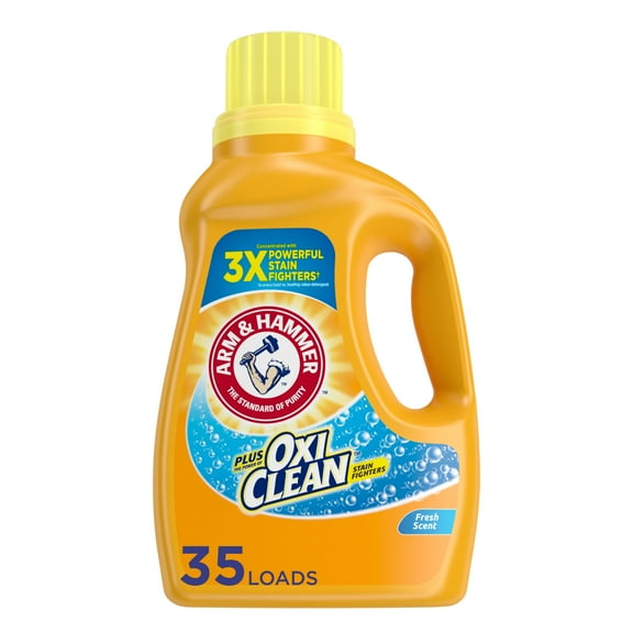 A&H LIQUID LAUNDRY DETERGENT PLUS OXI CLEAN FRESH SCENT 96OZ - Walmart.com
