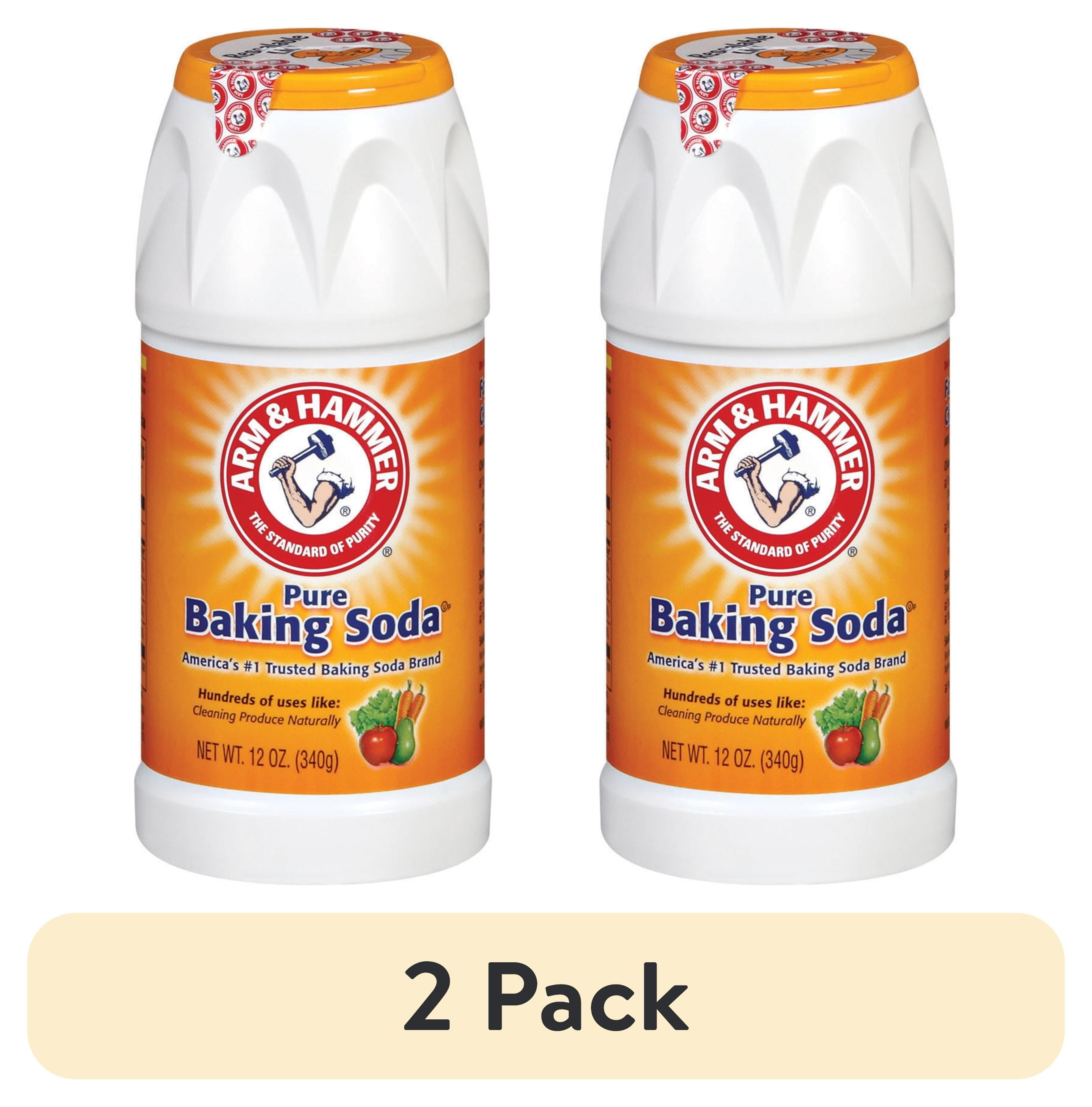 (2 pack) Arm & Hammer Pure Baking Soda Shaker, 12 oz - Walmart.com