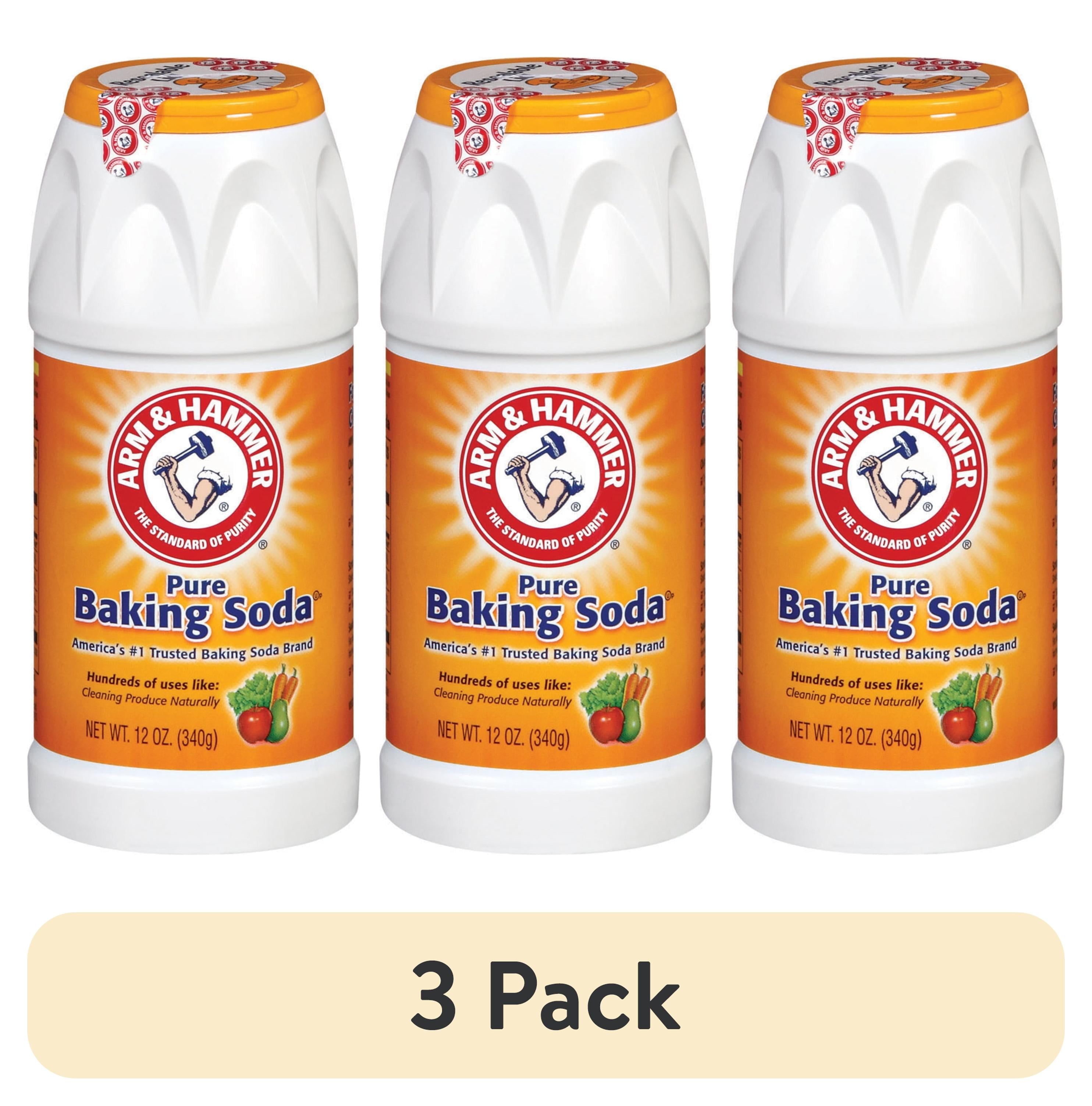 (3 pack) Arm & Hammer Pure Baking Soda Shaker, 12 oz - Walmart.com