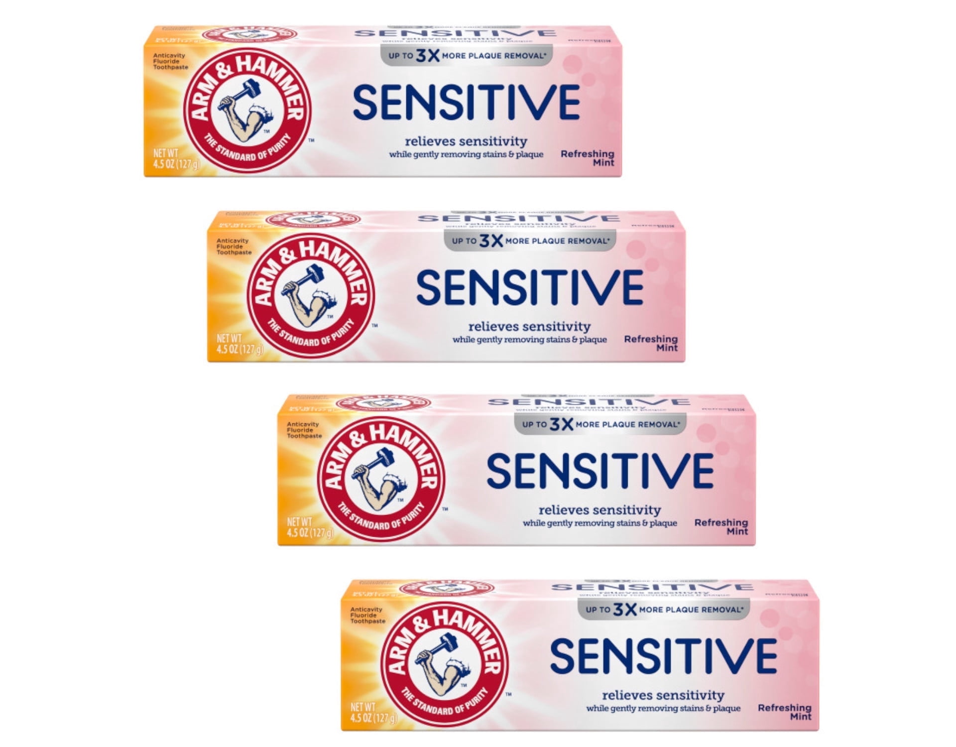 ARM & HAMMER Sensitive Teeth Toothpaste, Strengthens Enamel, Whitens ...