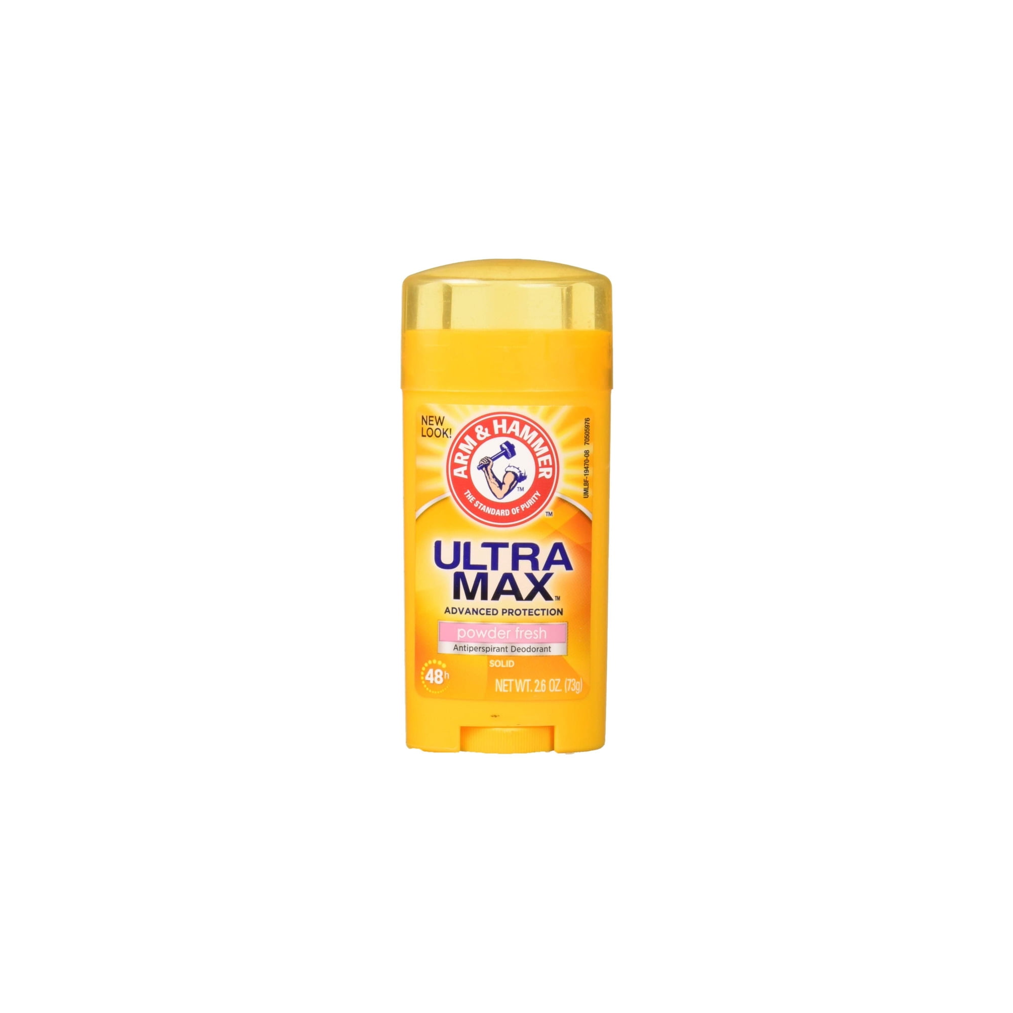 Arm & Hammer Ultra Max Deodorant- Powder Fresh- Solid Oval (Pack of 12 ...