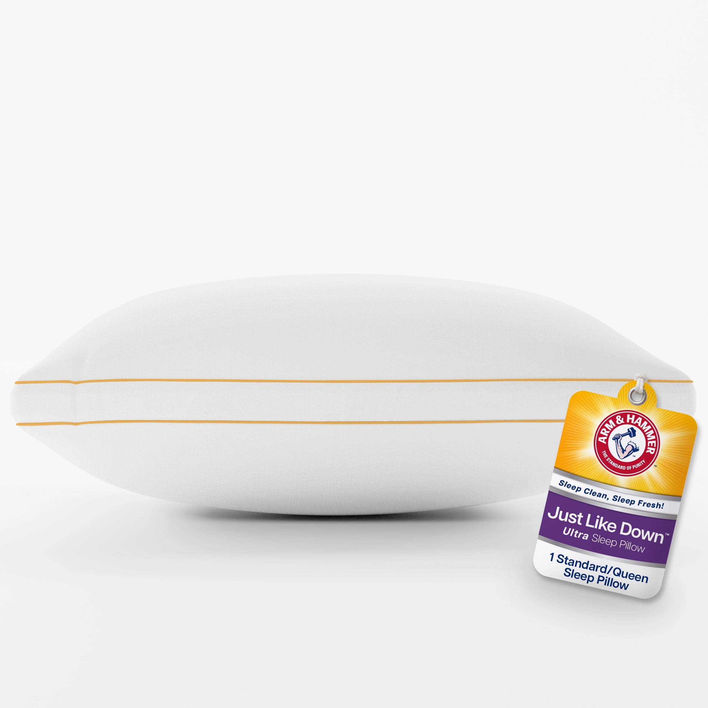 Arm & Hammer Just Like Down Ultra Sleep Pillow, Standard/Queen ...