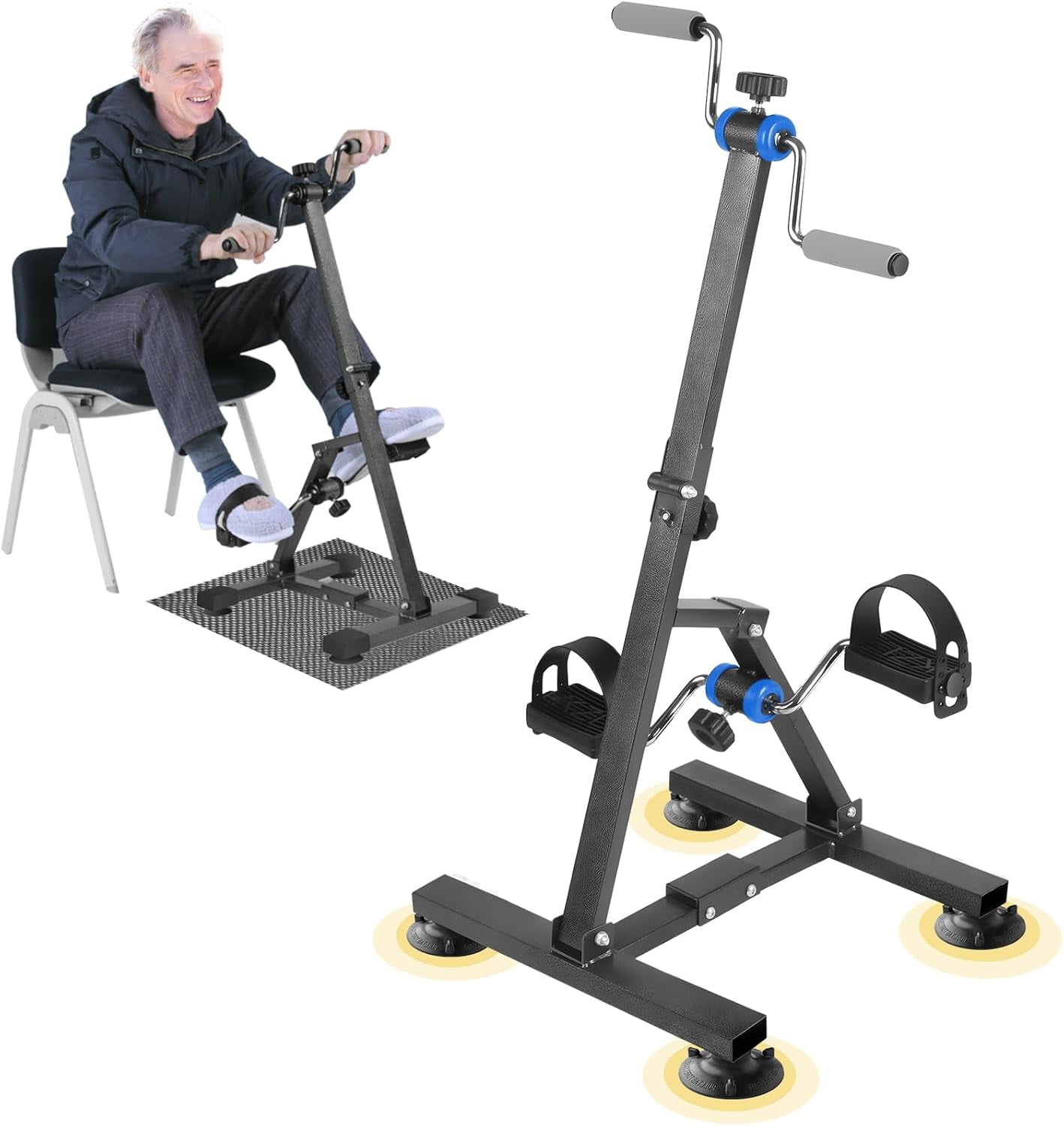 Arm and Leg Exercise Bike for Seniors - Folding Pedal Exerciser for ...