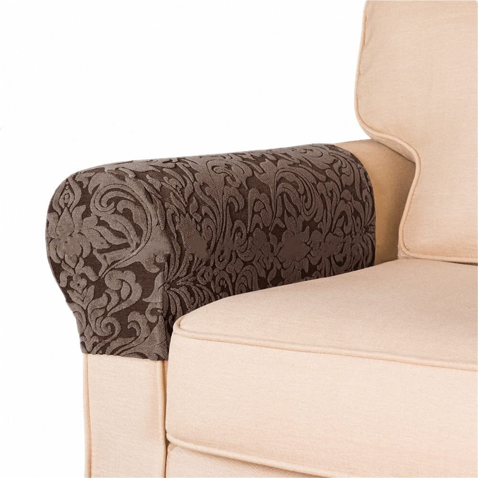 Arm Rest Covers Set, Pack of 4 Stretch Armchair Arm Covers Soft ...