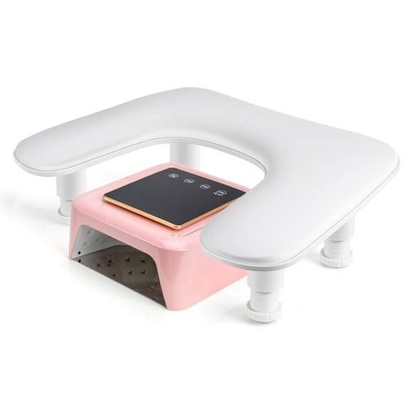 Arm Rest for Nail Tech: Adjustable Height PU Leather Nail Rest Stand, U ...