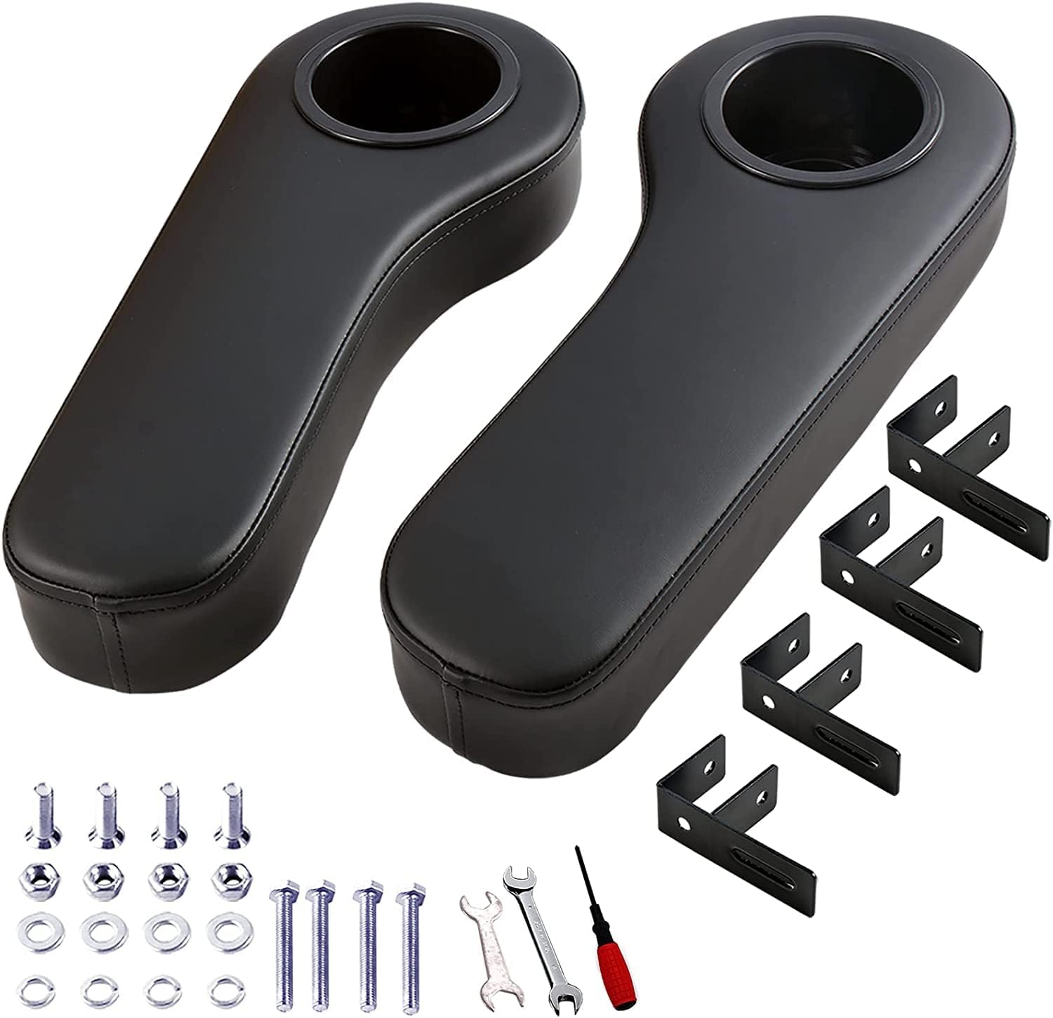 Arm Rest Universal for Golf Carts - NO Drilling Required (Black ...