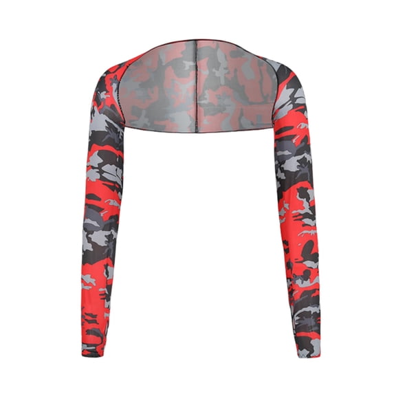 Arm Sleeve Camouflage UV Protection Cooling Shawl Fingerless Arm Guards ...