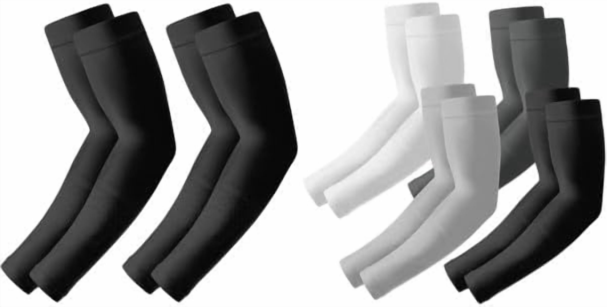 Arm Sleeves 6 Pairs UV Sun Protection UPF 50 Arm Compression Cooling ...
