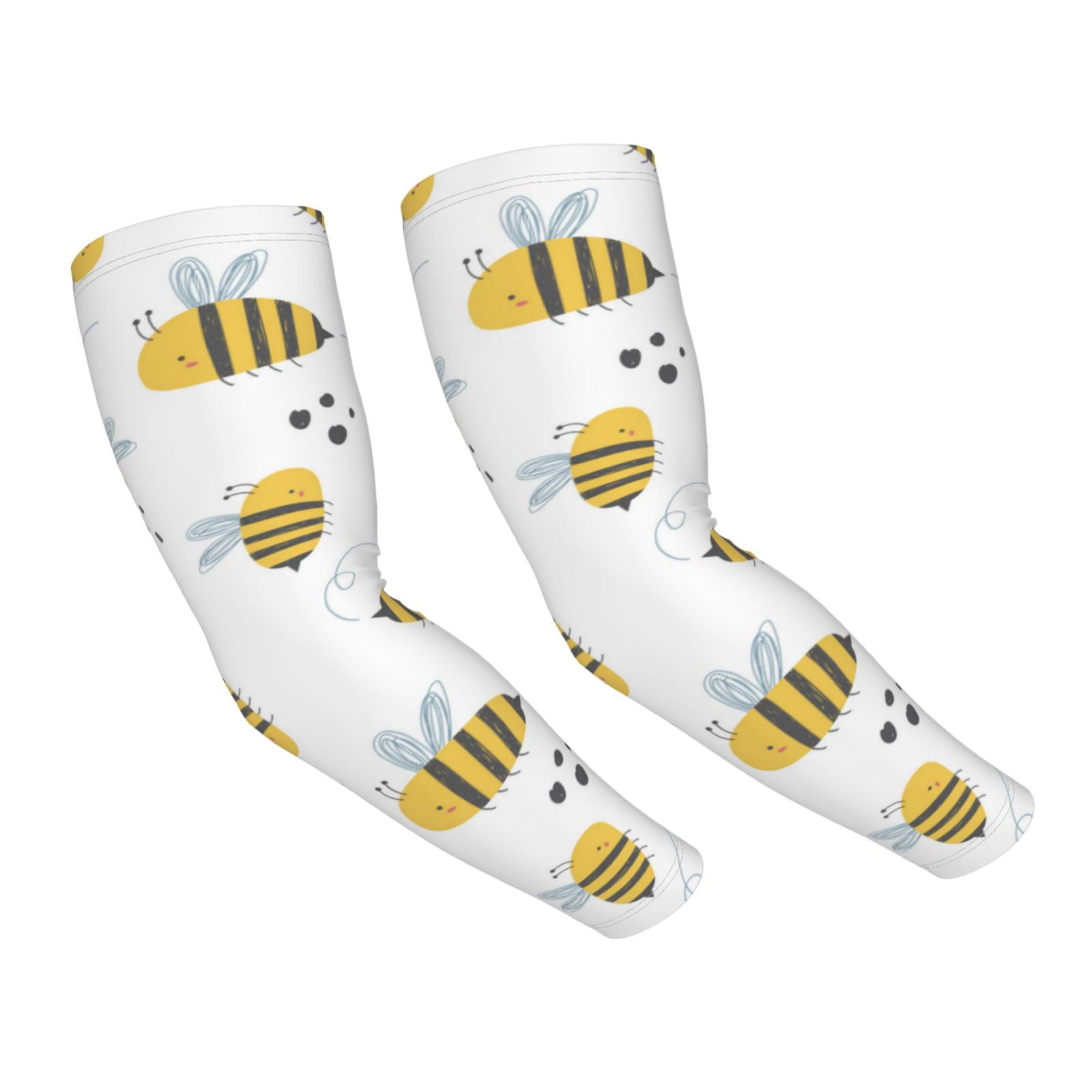 Arm Sleeves For Men/Women, Bee Print Sun Protection Cooling Sports ...