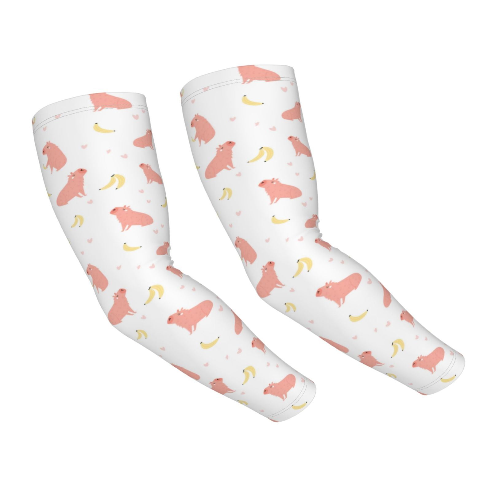 Arm Sleeves For Men/Women, Capybaras Banana Sun Protection Cooling ...