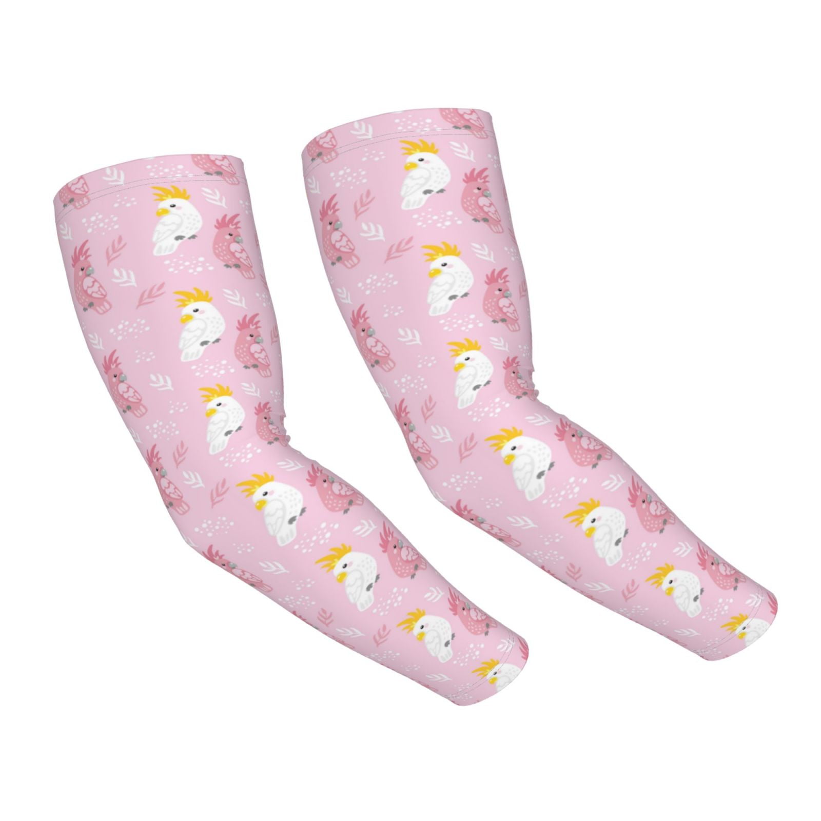 Arm Sleeves For Men/Women, Cartoon Cockatoo Cute Parrot Pink Sun ...