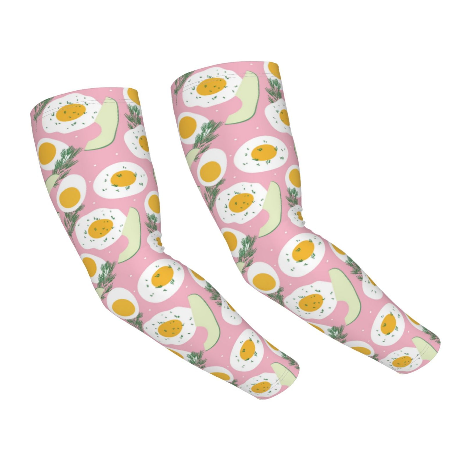 Arm Sleeves For Men/Women, Cute Avocado Egg Leaves Sun Protection ...
