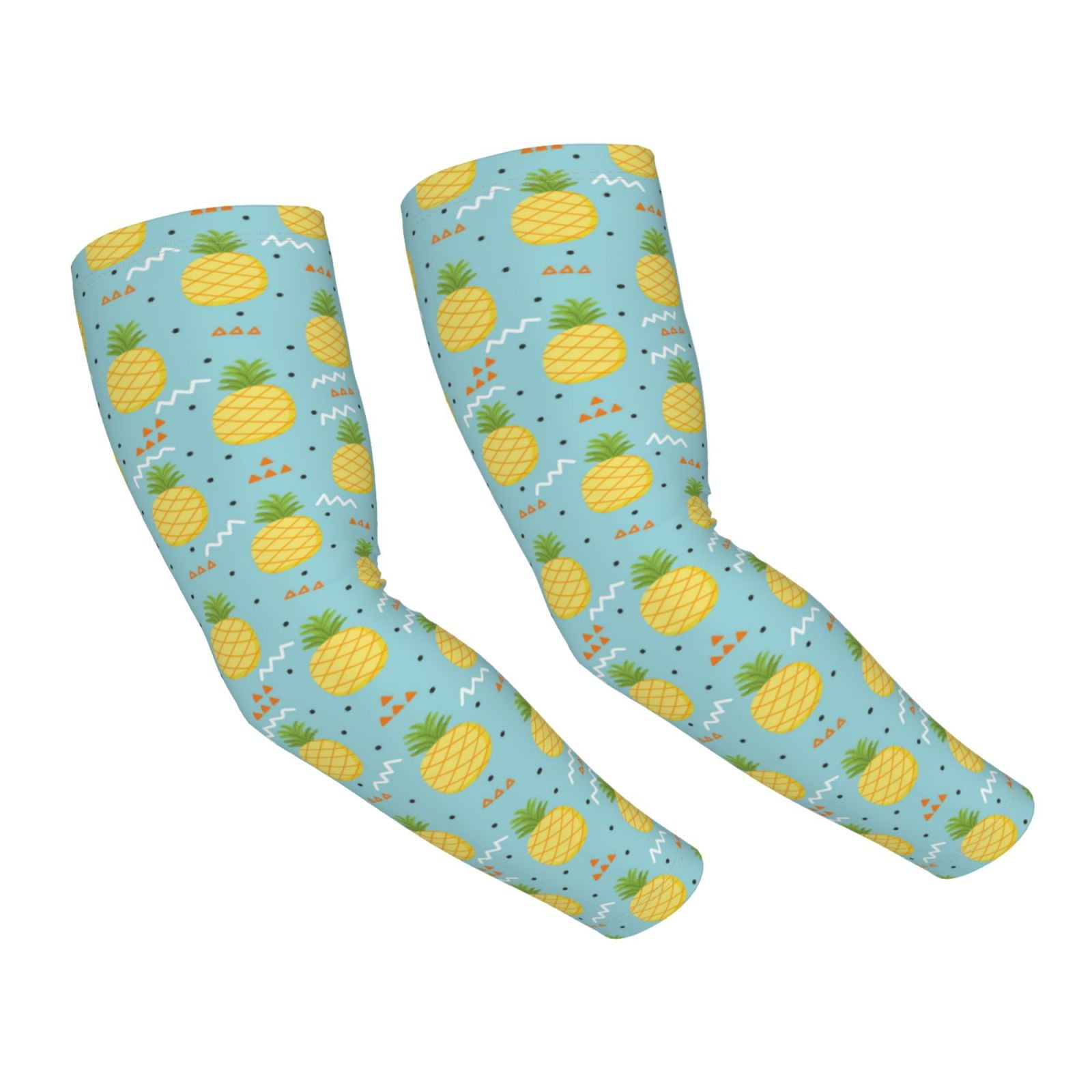 Arm Sleeves For Men/Women, Cute Pineapple Triangle Sun Protection ...