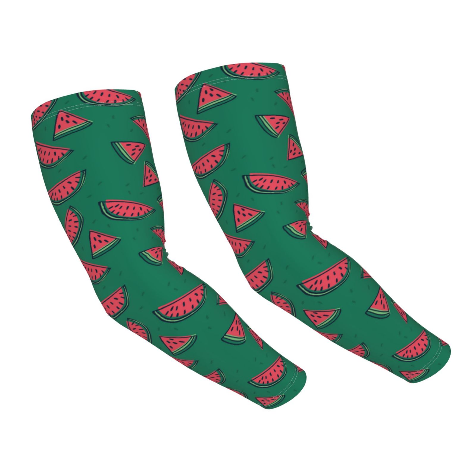 Arm Sleeves For Men/Women, Cute Watermelon Pine Green Sun Protection ...
