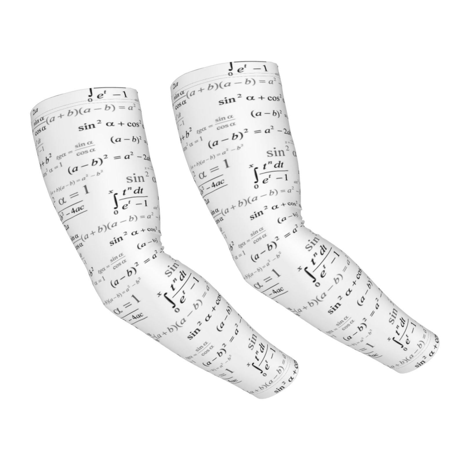 Arm Sleeves For Men/Women, Equation Math Print Sun Protection Cooling ...