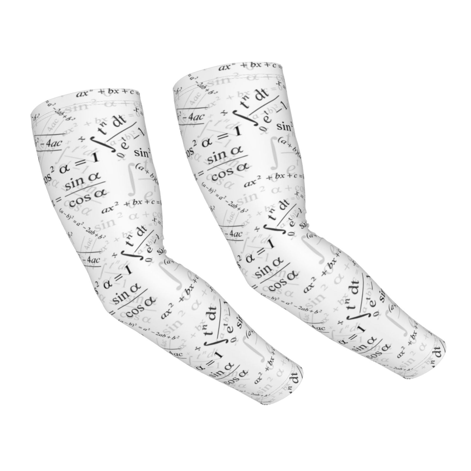 Arm Sleeves For Men/Women, Math Formula Design Sun Protection Cooling ...