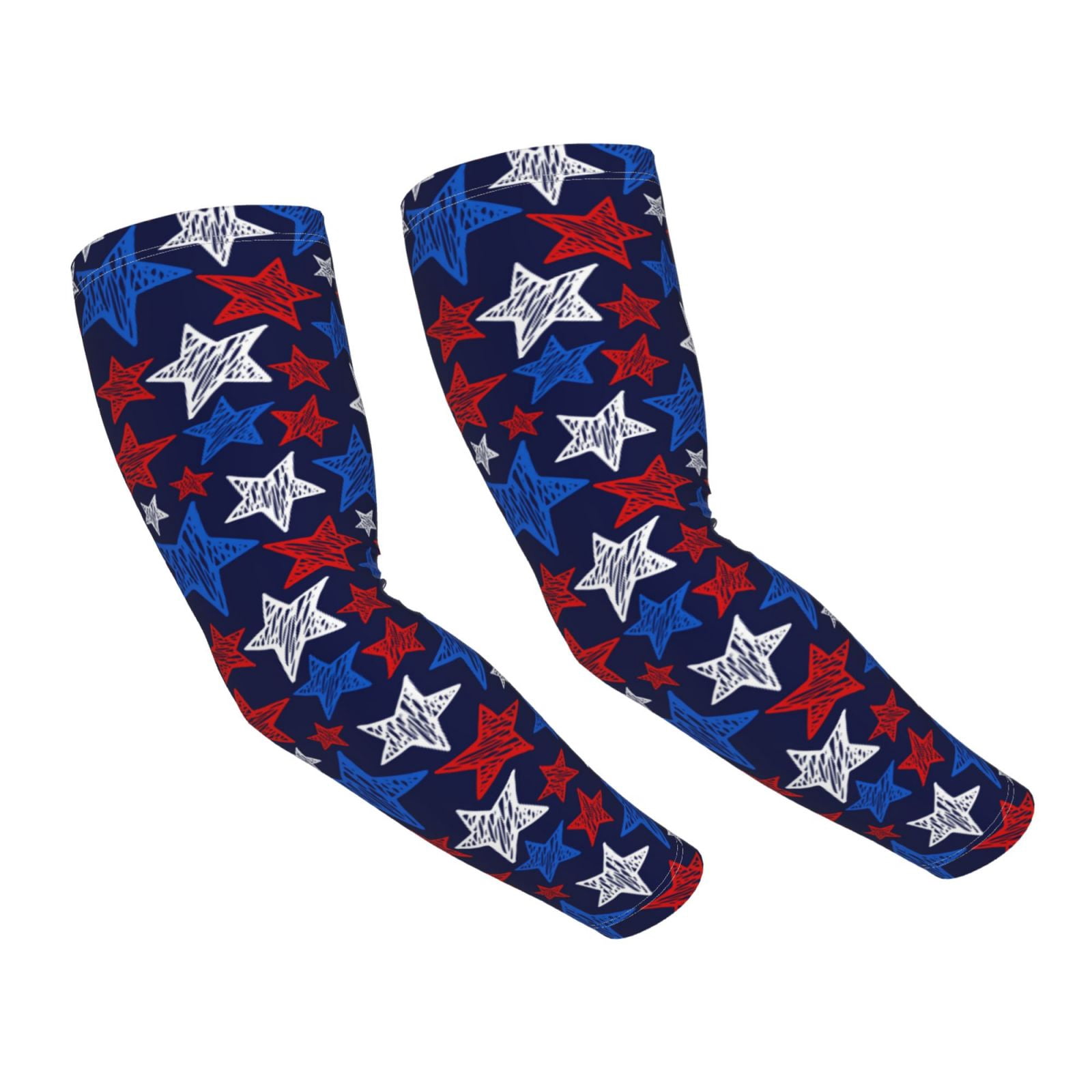 Arm Sleeves For Men/Women, Usa Flag Print Star Sun Protection Cooling ...