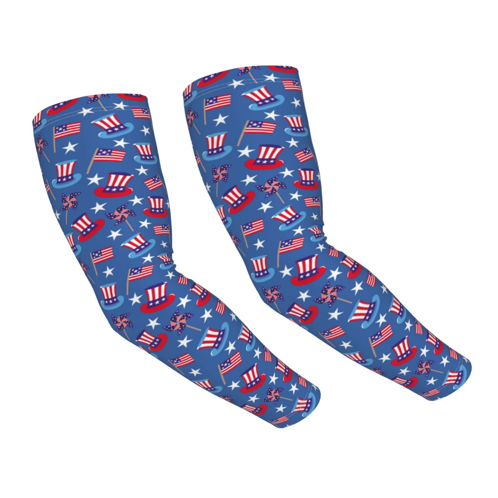 Arm Sleeves For Men/Women, Usa Flag Windmill Print Sun Protection ...