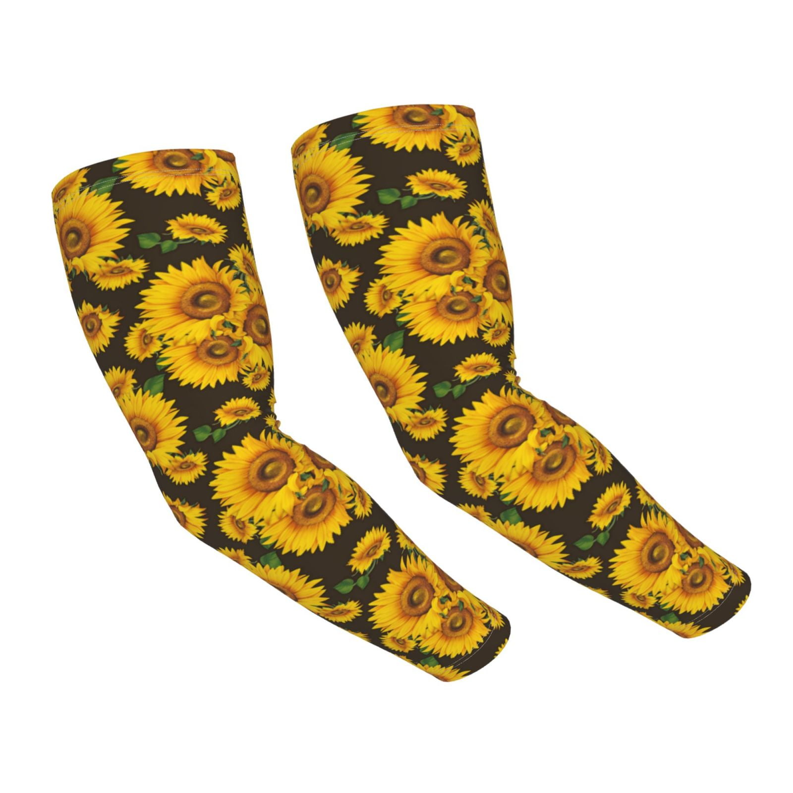 Arm Sleeves for Men/Women - Aesthetic sunflower leaf black Sun ...