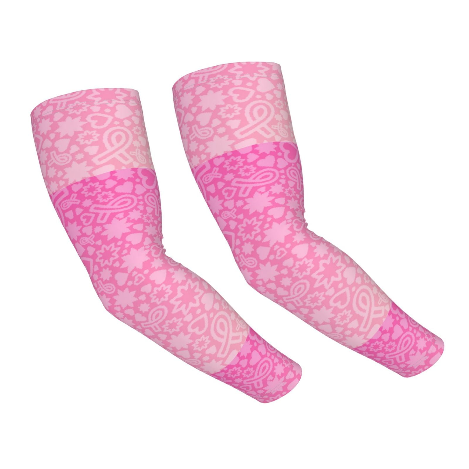 Arm Sleeves for Men/Women - Breast Cancer Pink Ribbons Awareness Sun ...