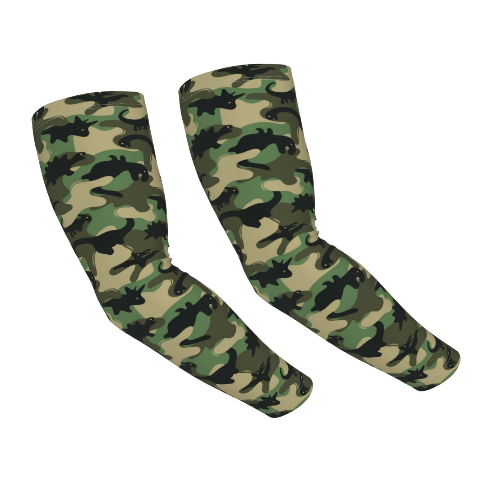 Arm Sleeves for Men/Women, Camouflage Dinosaur Sun Protection Cooling ...