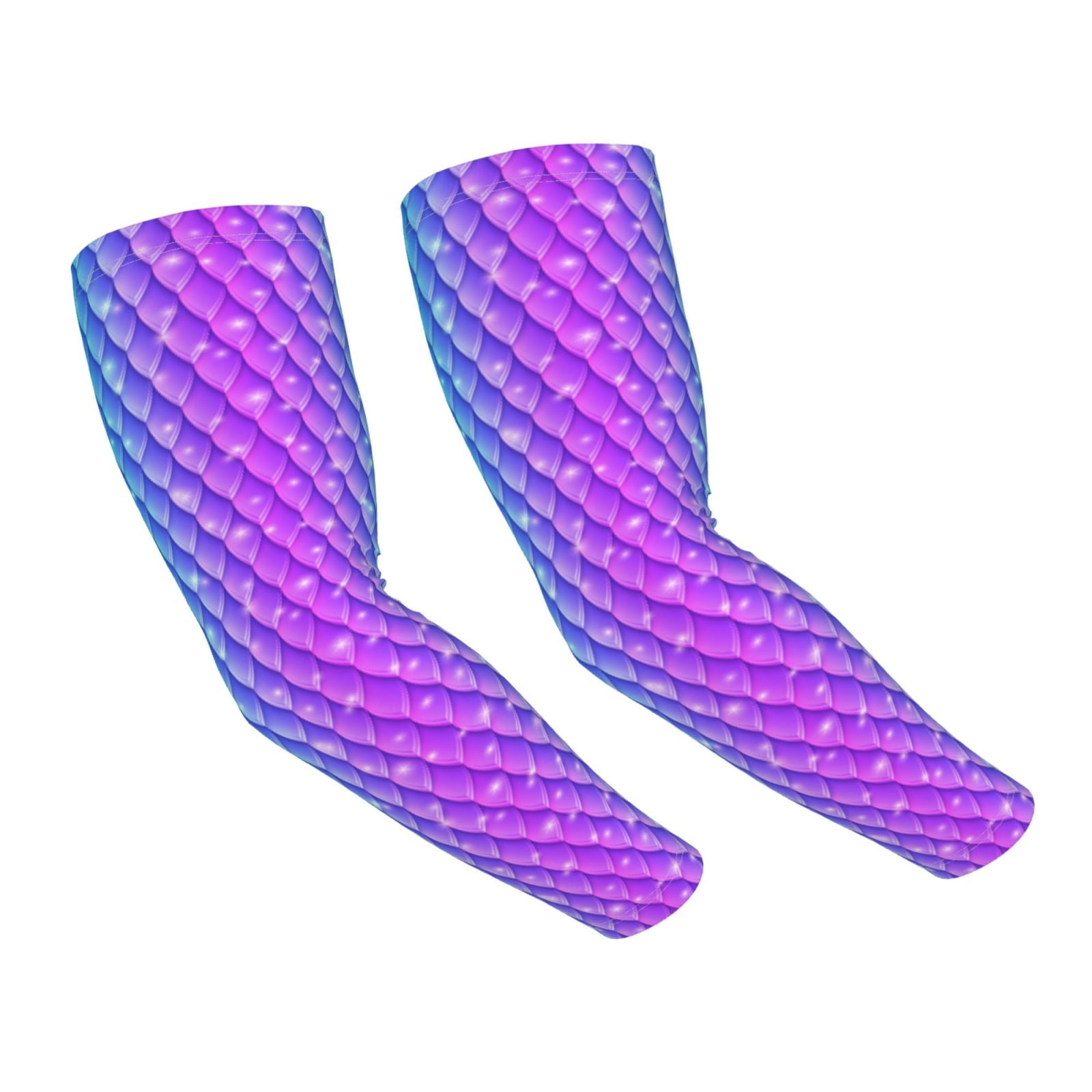 Arm Sleeves for Men/Women - Dragon Skin Fish Scale Sun Protection ...