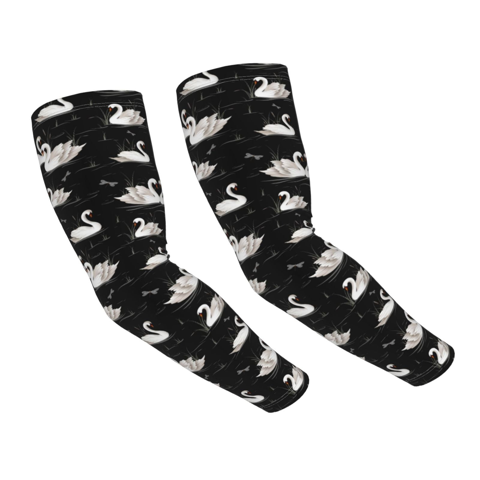 Arm Sleeves for Men/Women - Swan And Dragonflies Sun Protection Cooling ...