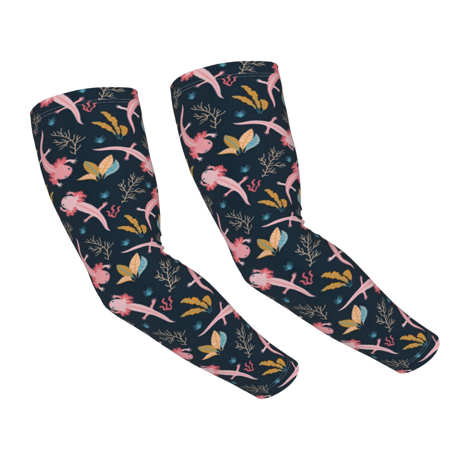 Arm Sleeves for Men/Women, Trendy cute pink Axolotl Sun Protection ...