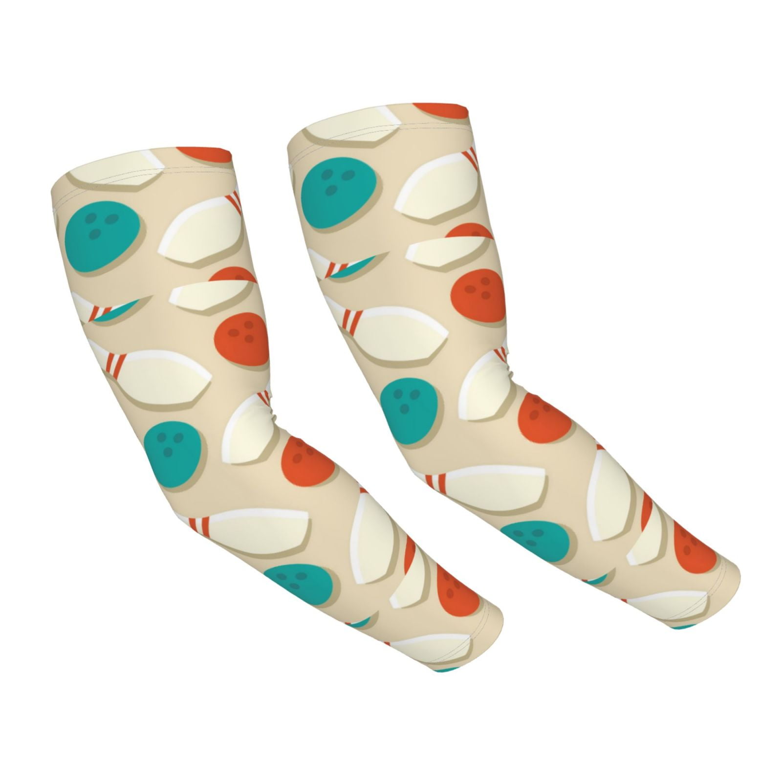 Arm Sleeves for Men/Women, Vintage Bowling Sun Protection Cooling ...