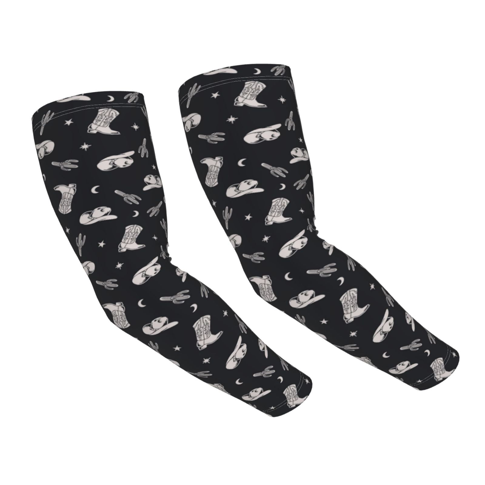 Arm Sleeves for Men/Women, Western Cowboy Boho Cactus boots Sun ...