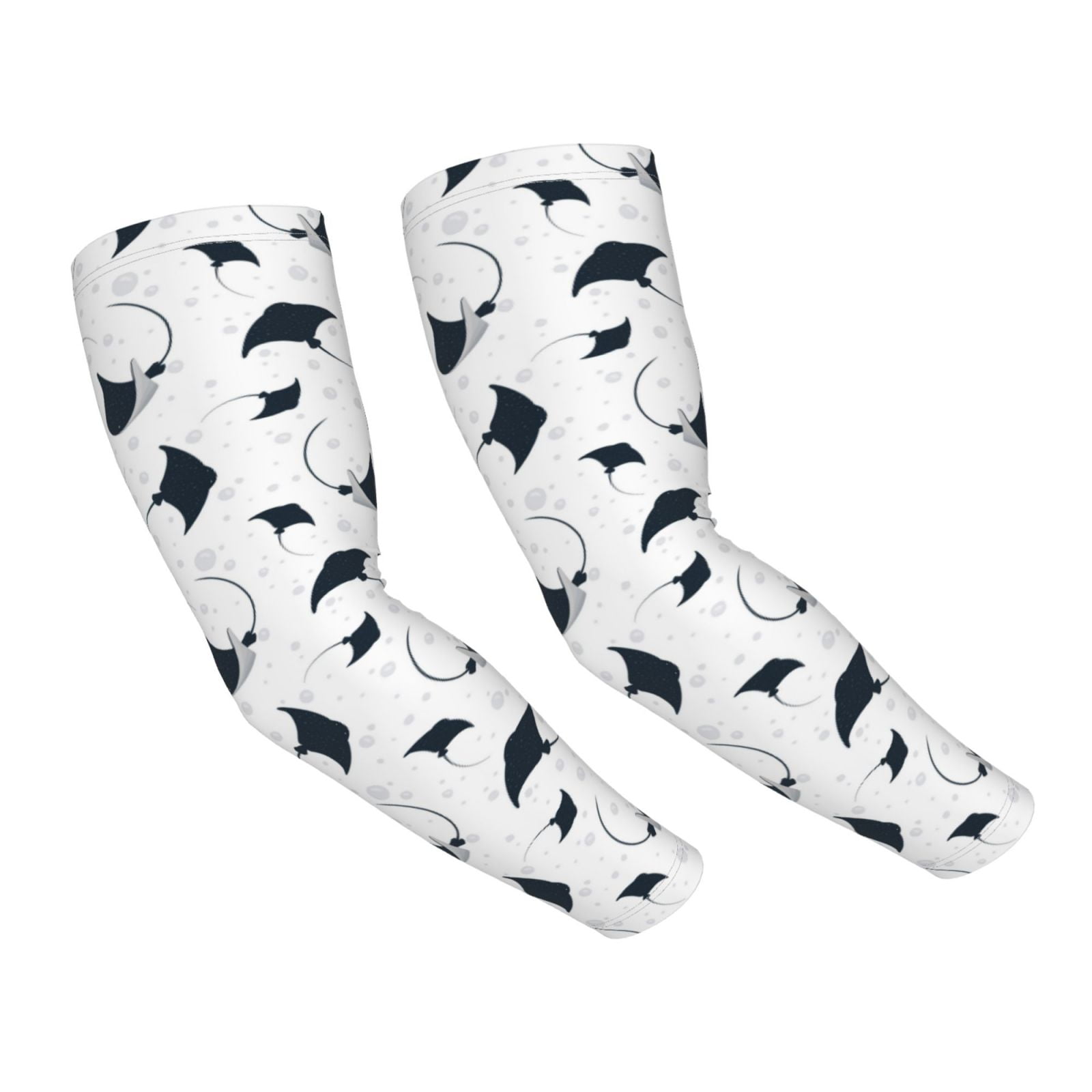Arm Sleeves for Men/Women - cool stingrays bubbles white Sun Protection ...