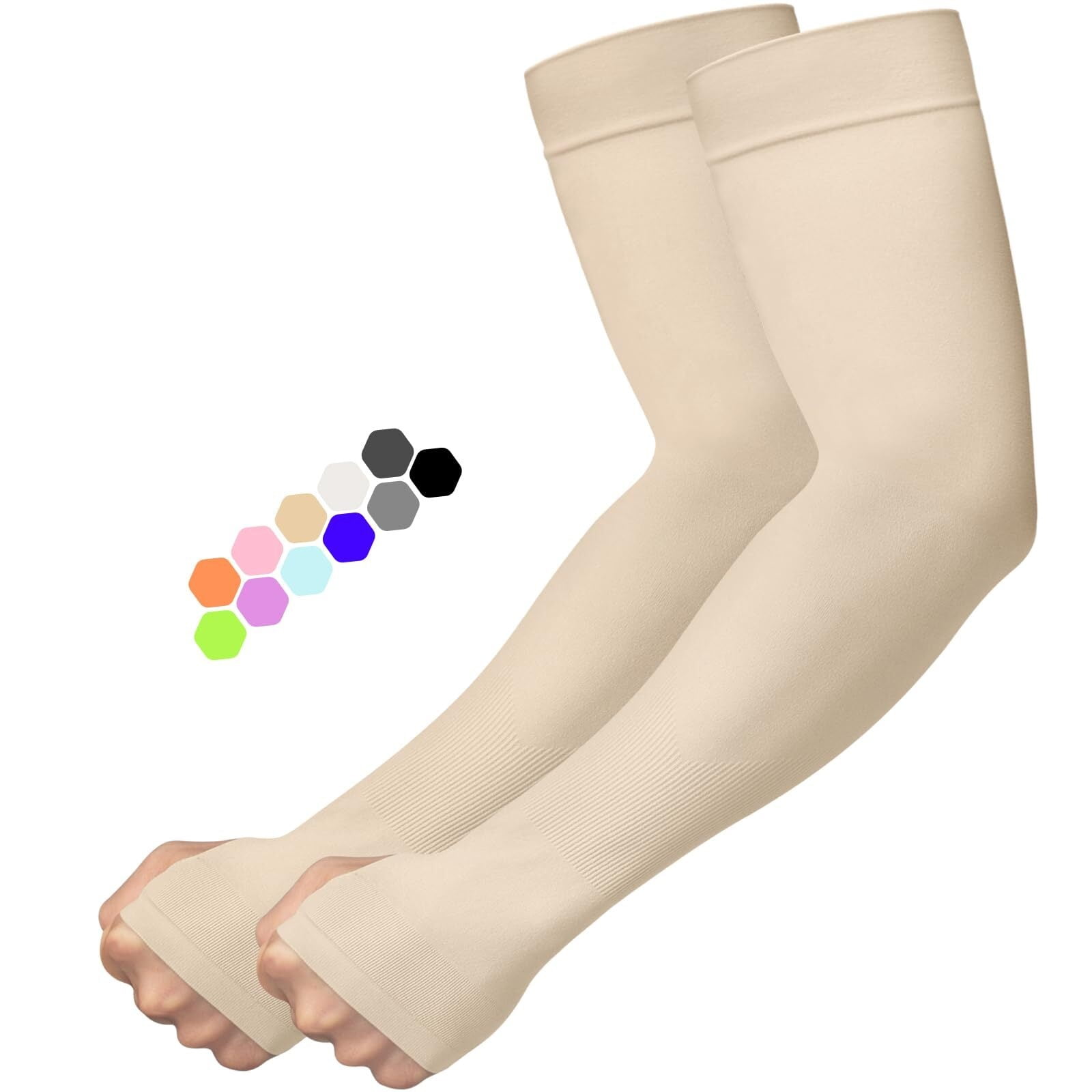 Arm Sleeves for Men/Women to Cover Arms Cooling Upf 50 Compression Arm ...