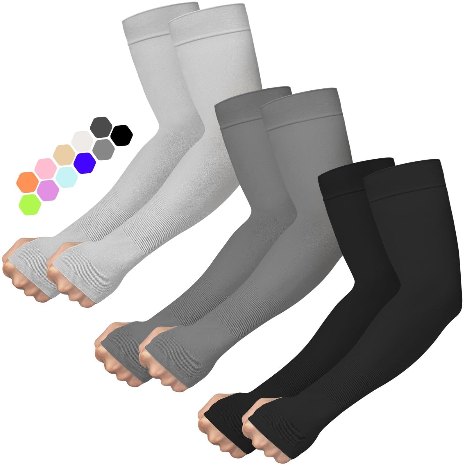 Arm Sleeves for Men/Women to Cover Arms Cooling Upf 50 Compression Arm ...