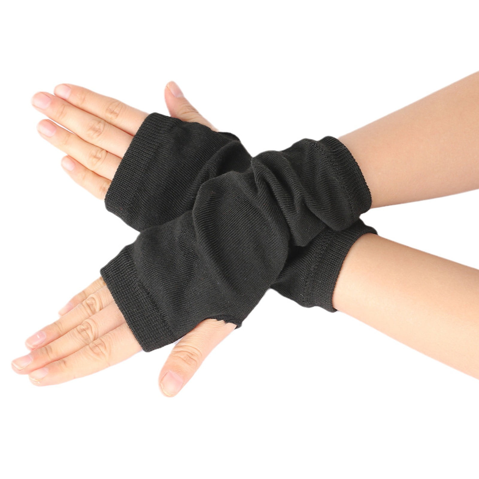 Arm Sleeves for Women, Audhol Women Knitted Arm Fingerless Long Mitten ...